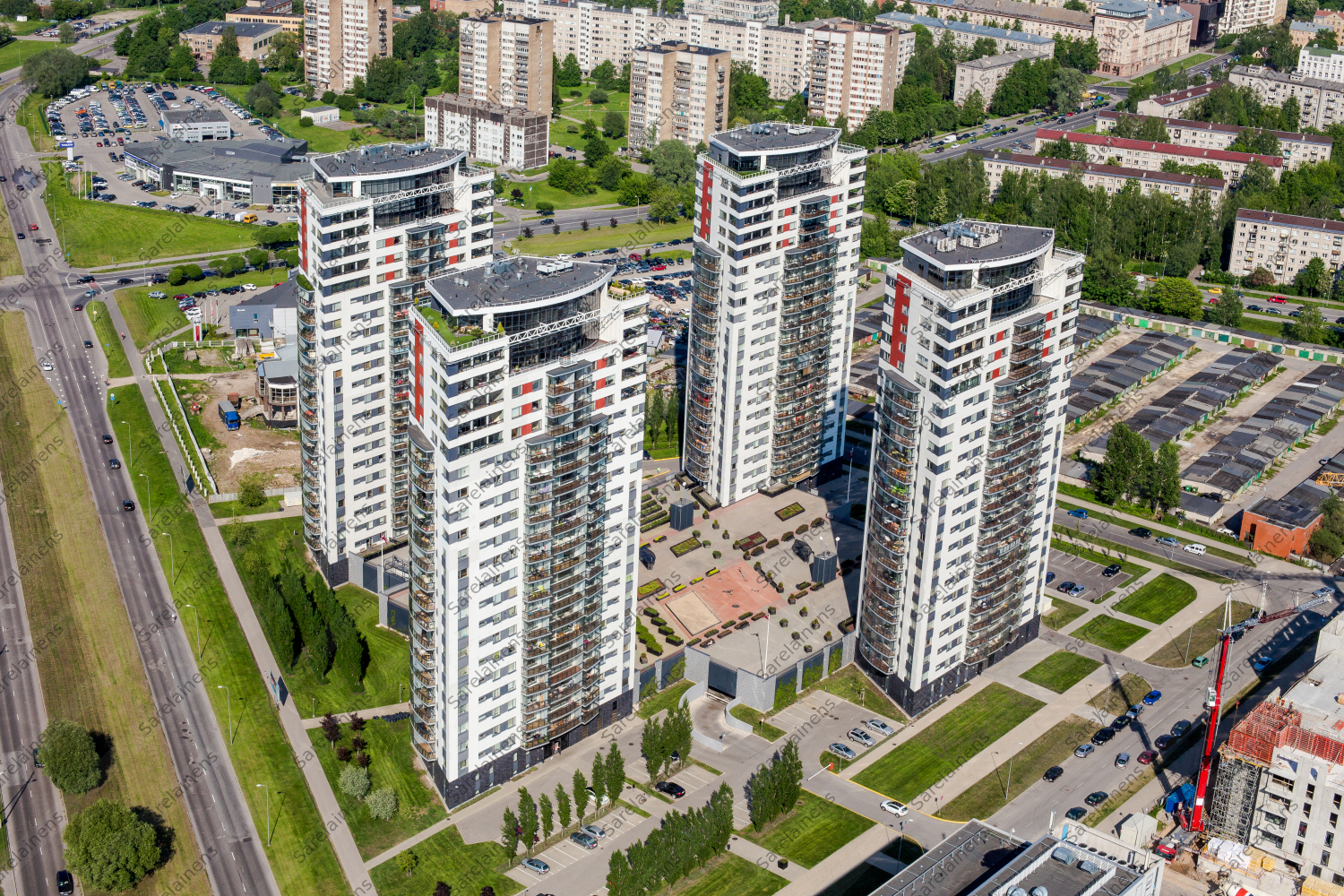 Rīga. Skanstes iela | Rīga. Riga. Aero drons. Skanstes iela. Daudzstāvu ...